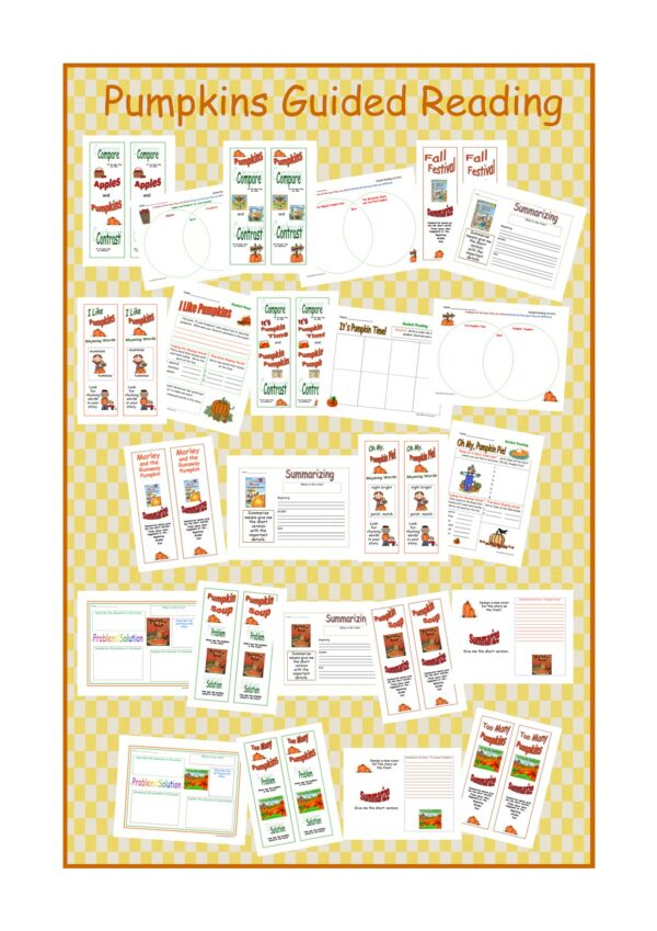 Guided Reading, Small/Whole Group, Resources for Pumpkin Books | Made ...