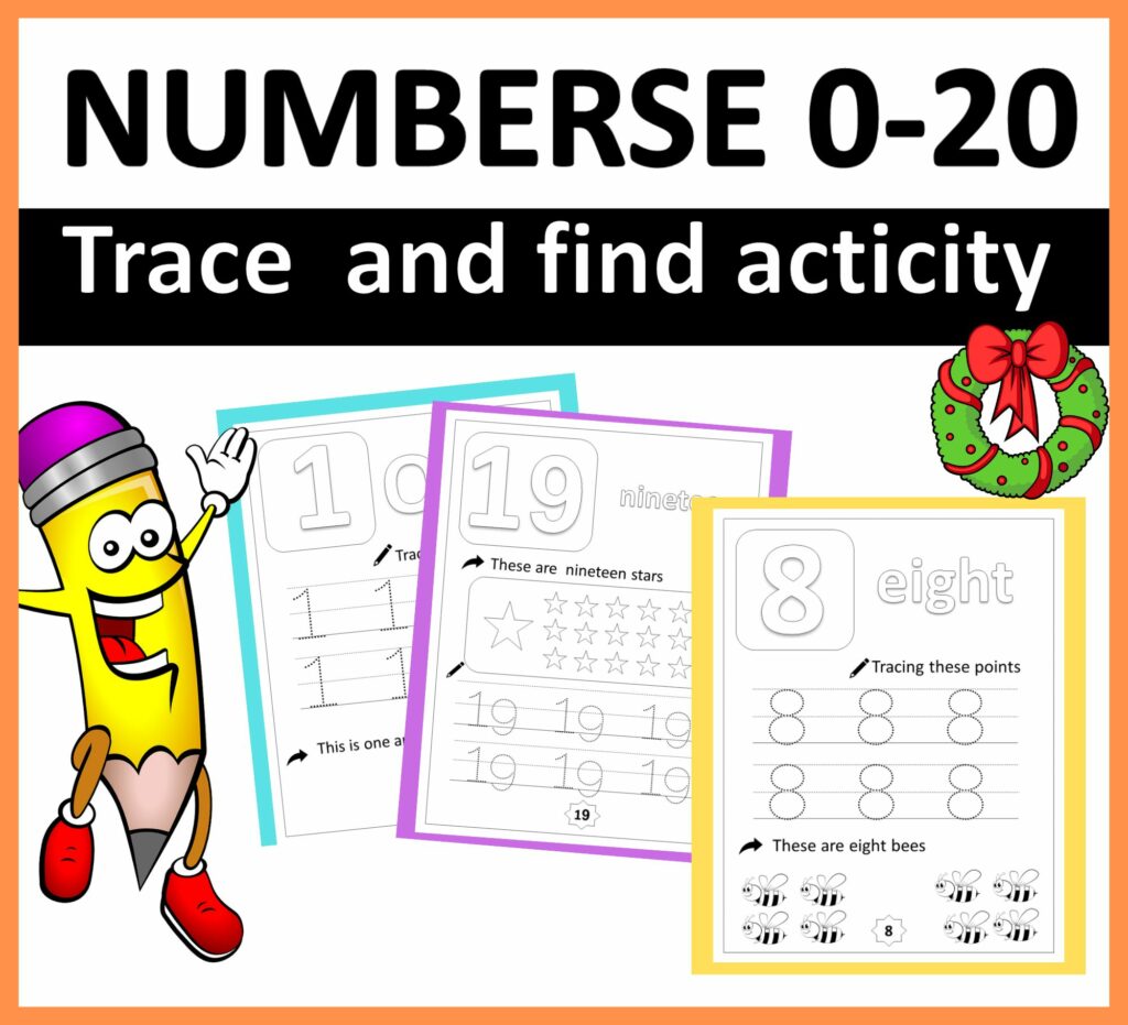 BACK TO SCHOOL- Numbers: Trace & Find 0-20 - coloring- riting -taracing ...