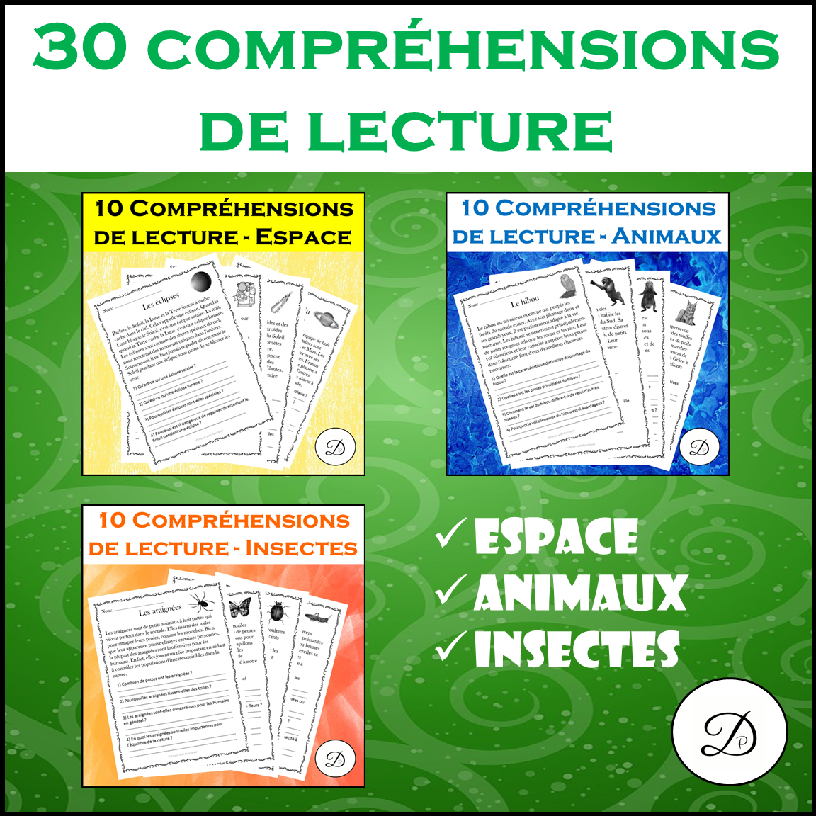 Compréhension de lecture - txt descriptif / French Reading ...