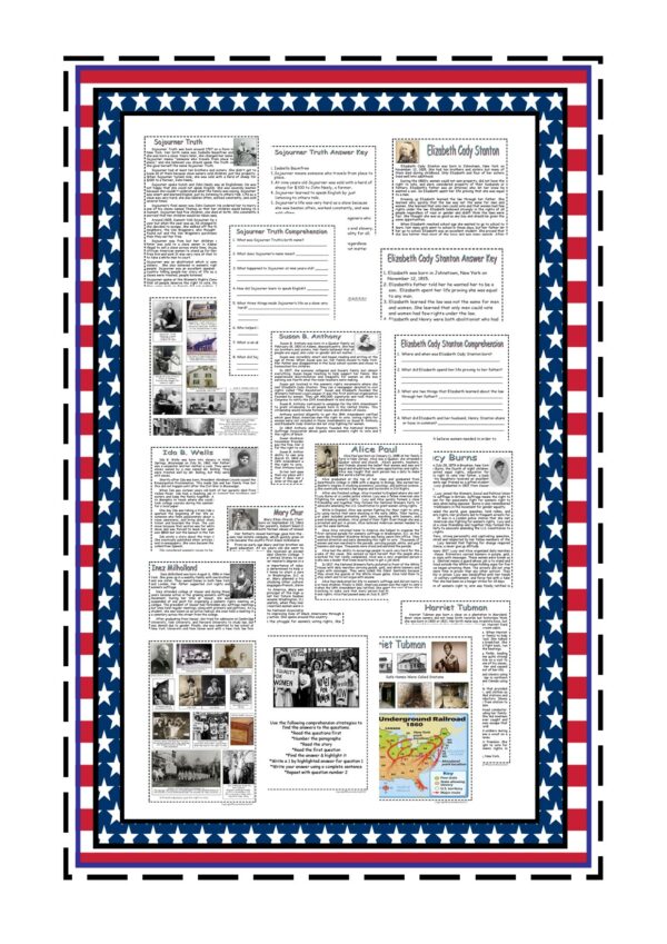 Brave Women Fought for the Right to Vote and Won! Reading Comprehension ...