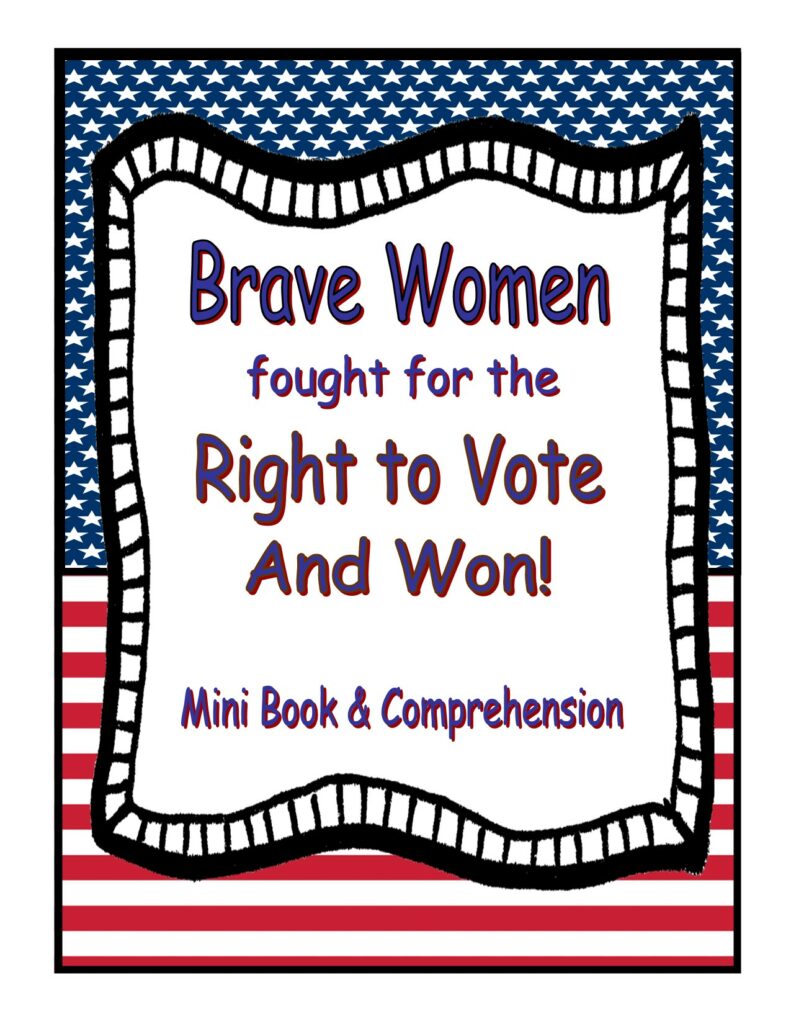 Brave Women Who Fought for the Right To Vote and Won! Mini Book ...