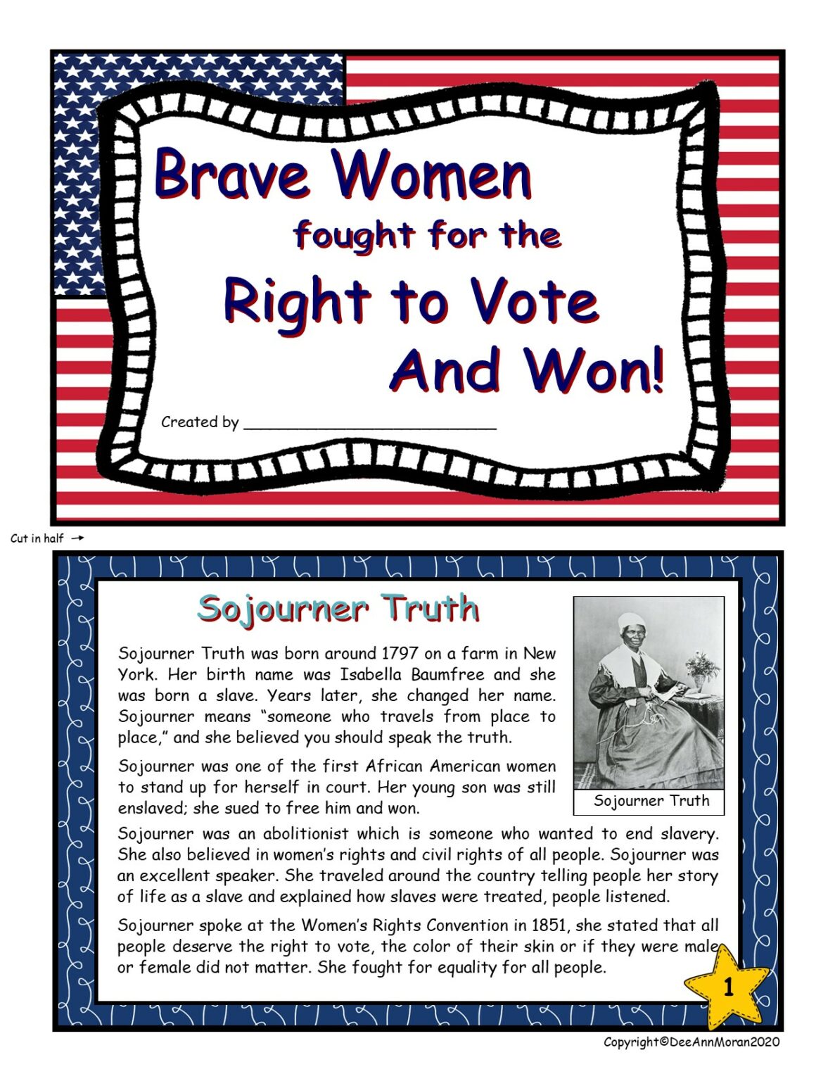 Brave Women Who Fought for the Right To Vote and Won! Mini Book ...