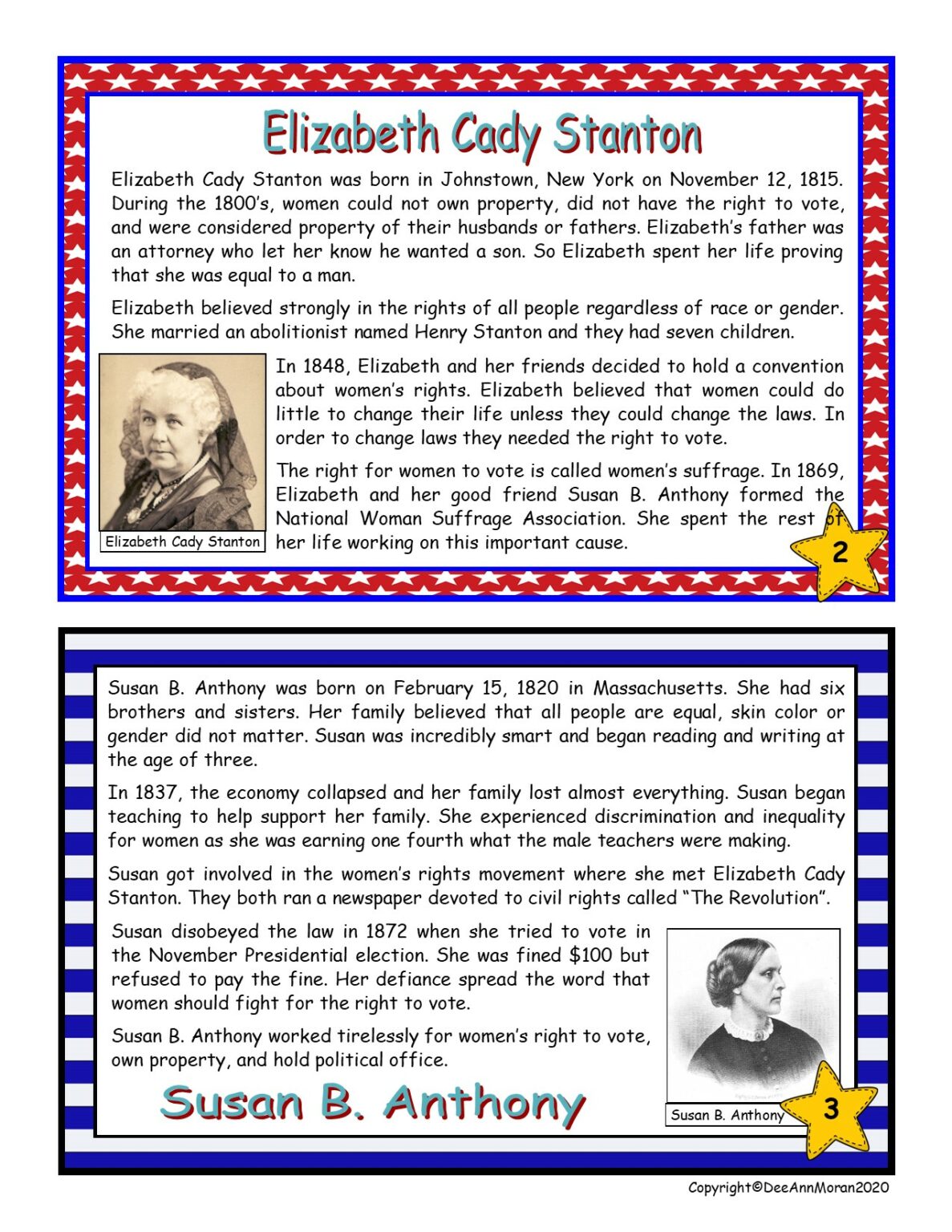 Brave Women Who Fought for the Right To Vote and Won! Mini Book ...