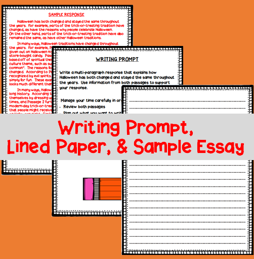 Halloween Paired Passages with Questions & Essay Prompt - 5th & 6th ...