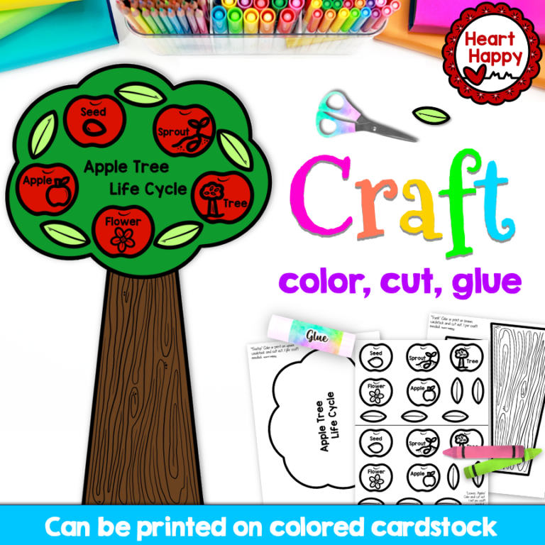 Apple Tree Life Cycle Craft | Fall Craft | Made By Teachers