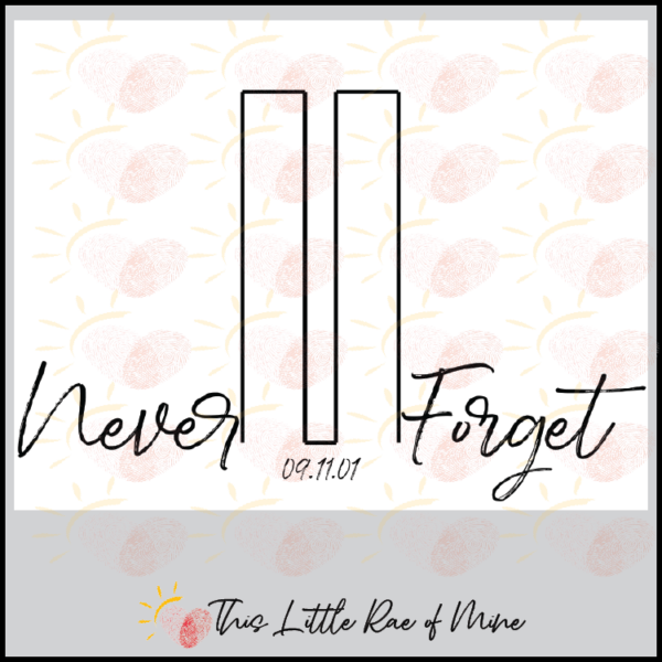 Never Forget - 9-11 - September 11th - Patriots Day - USA - Handprint ...
