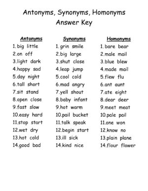 Scavenger Hunt Antonyms Synonyms Homonyms - Made By Teachers
