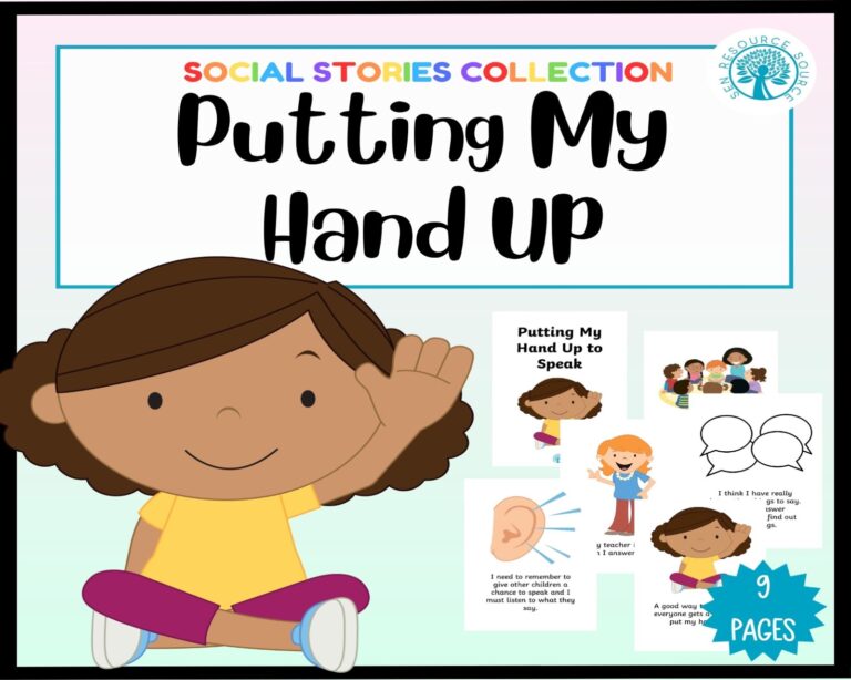 Putting My Hand Up to Speak Social Story | Made By Teachers