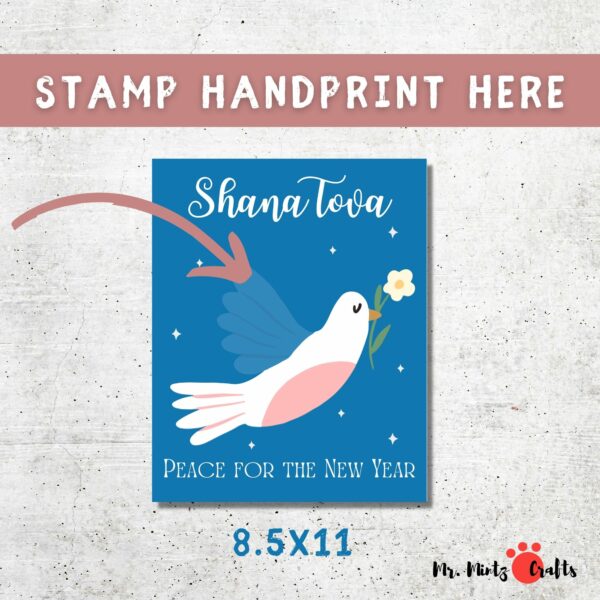 Rosh Hashanah Handprint Craft | Jewish Holiday Handprint Card | Made By ...