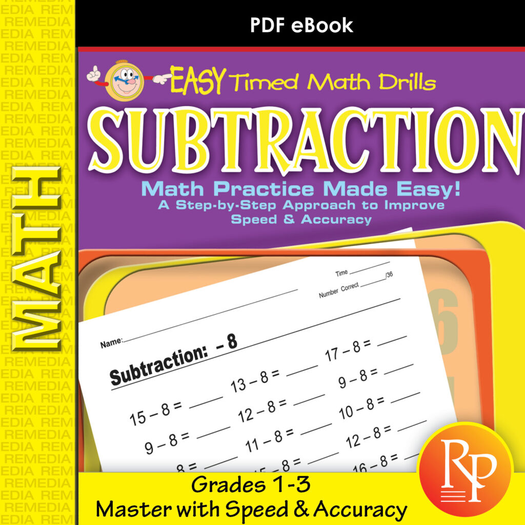 Subtraction: Easy Timed Math Drills - Made By Teachers