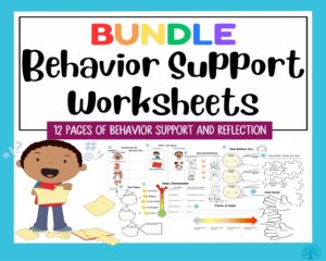 Behavior Support Worksheet Bundle - Made By Teachers