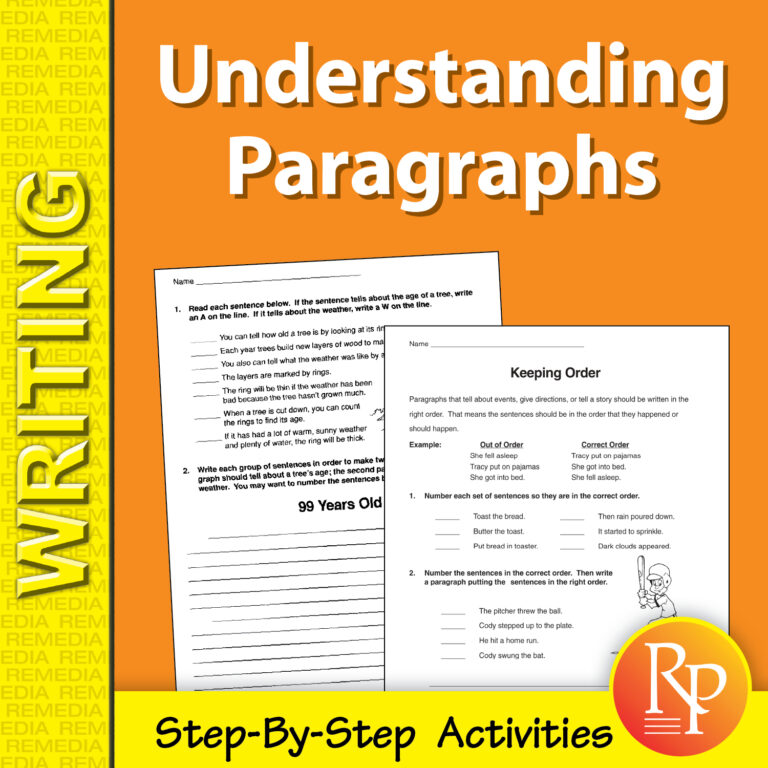 Understanding and Writing Paragraphs - Made By Teachers