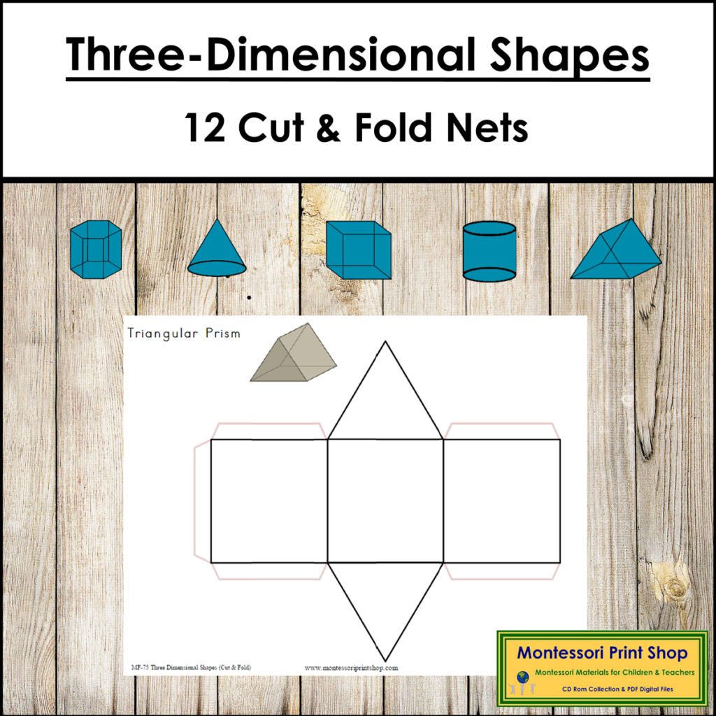 Three-Dimensional Shapes (Cut & Fold Nets) - Geometry | Made By Teachers