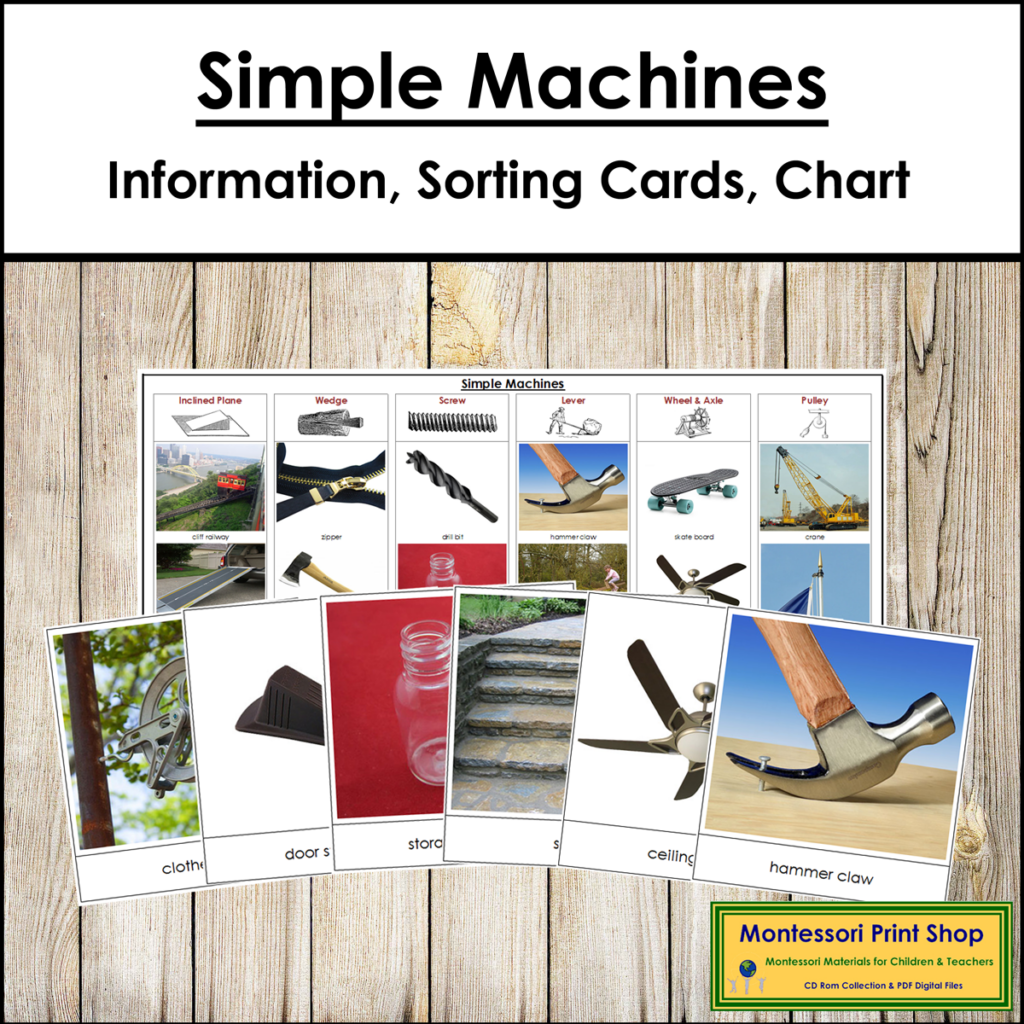 Simple Machines and Levers - Information, Picture Cards & Control Chart ...