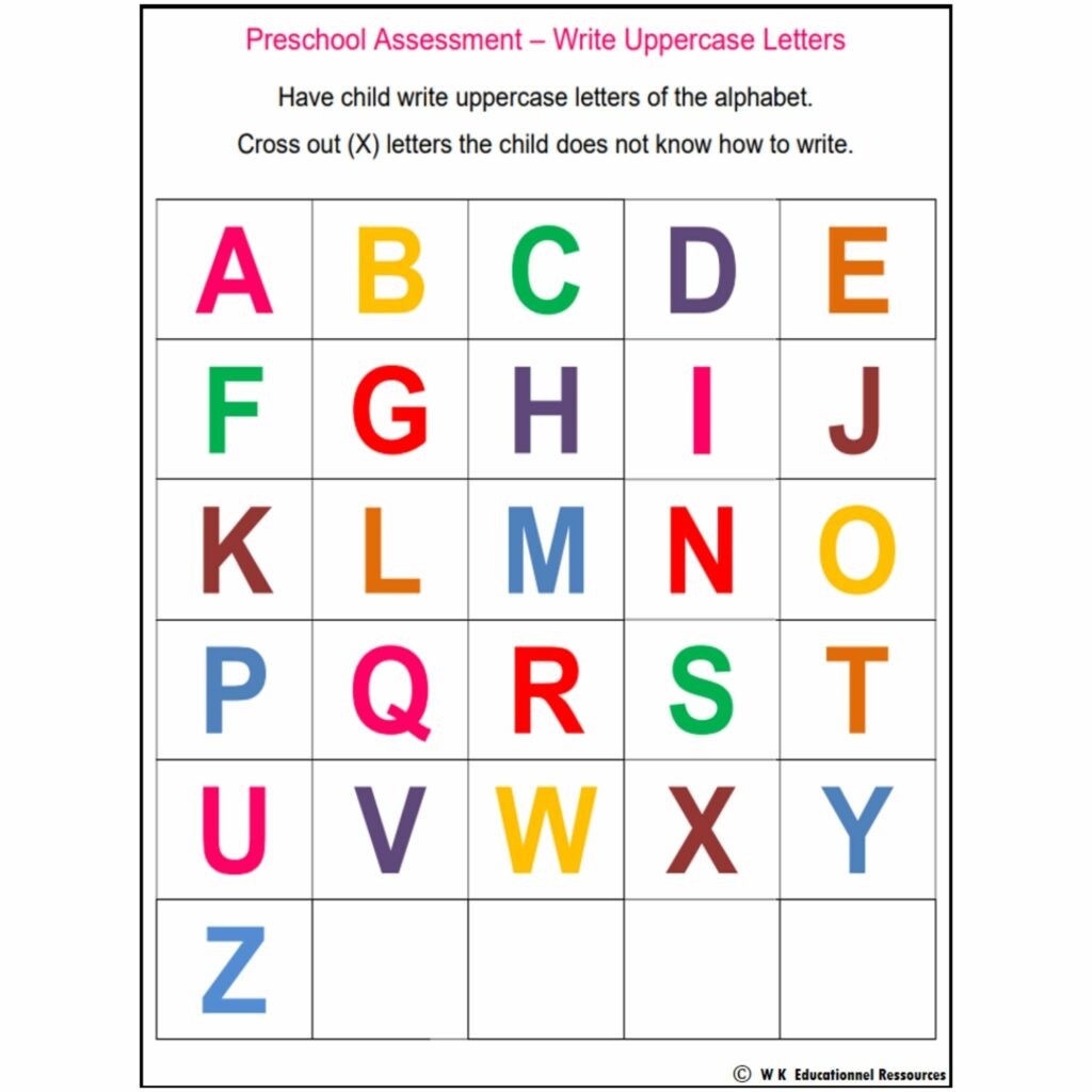 Preschool Assessments Portfolio Back To School Progress Reports ...