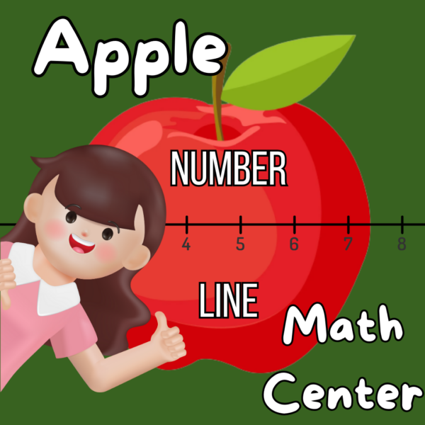 Apple Number Line Math Center | Made By Teachers
