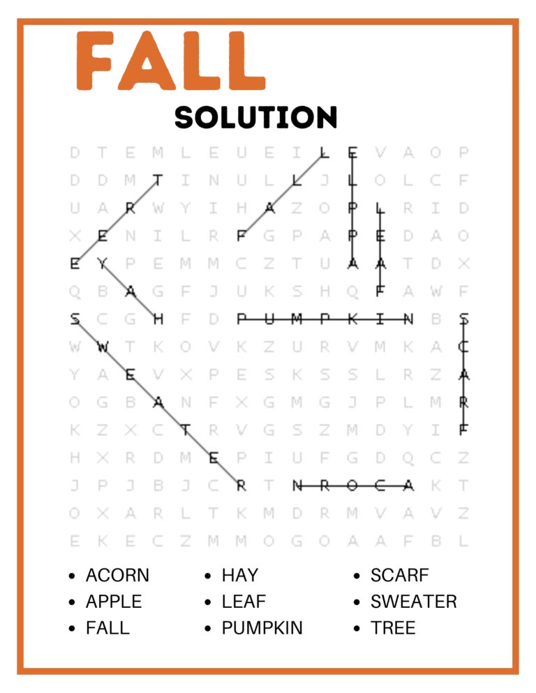 FALL Word Search Activity - Back To School - Autumn | Made By Teachers