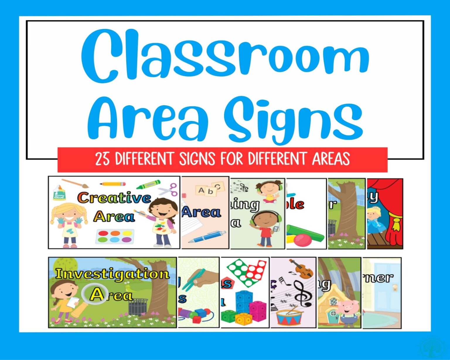 Classroom Area Signs | Made By Teachers