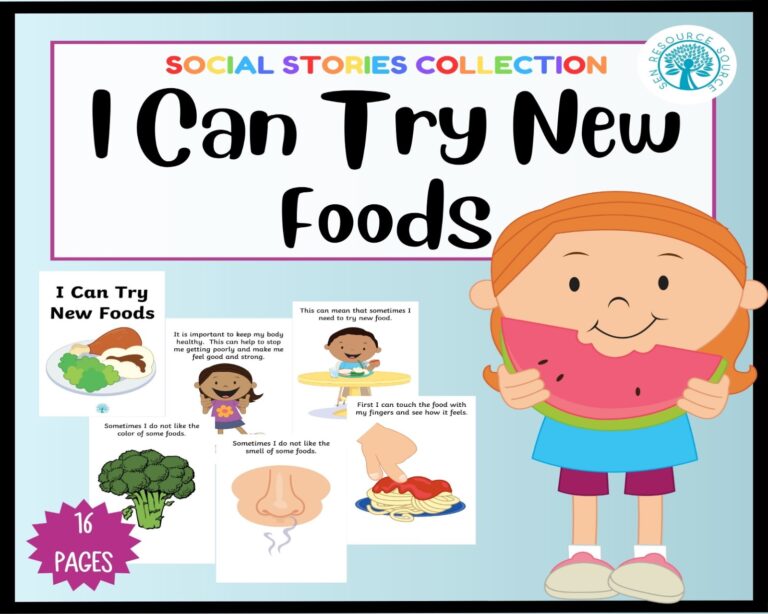 I Can Try New Foods Social Story - Made By Teachers