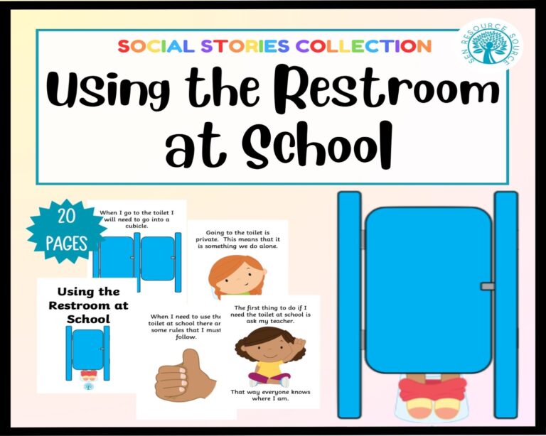 Using the Restrooms at School Social Story - Made By Teachers