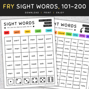 Fry Sight Words Coloring Sheets, Color by Code Back to School, 2nd 100 ...