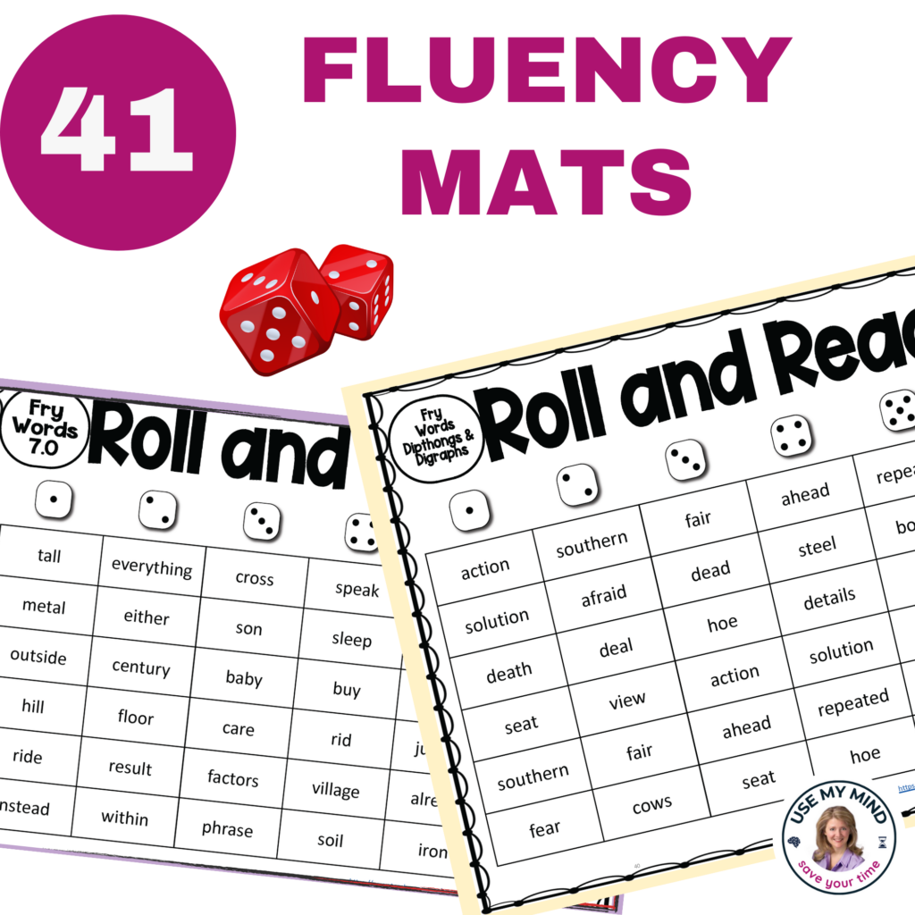 Fry Word List - 1,000 High Frequency Words - Assessment & Fluency ...