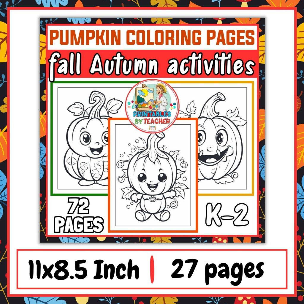 Autumn pumpkin activities Bundle vol 02 |Fall pumpkin activities and ...