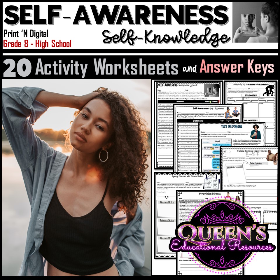 Self-Awareness Activities | Self-Awareness Worksheets | All About Me ...