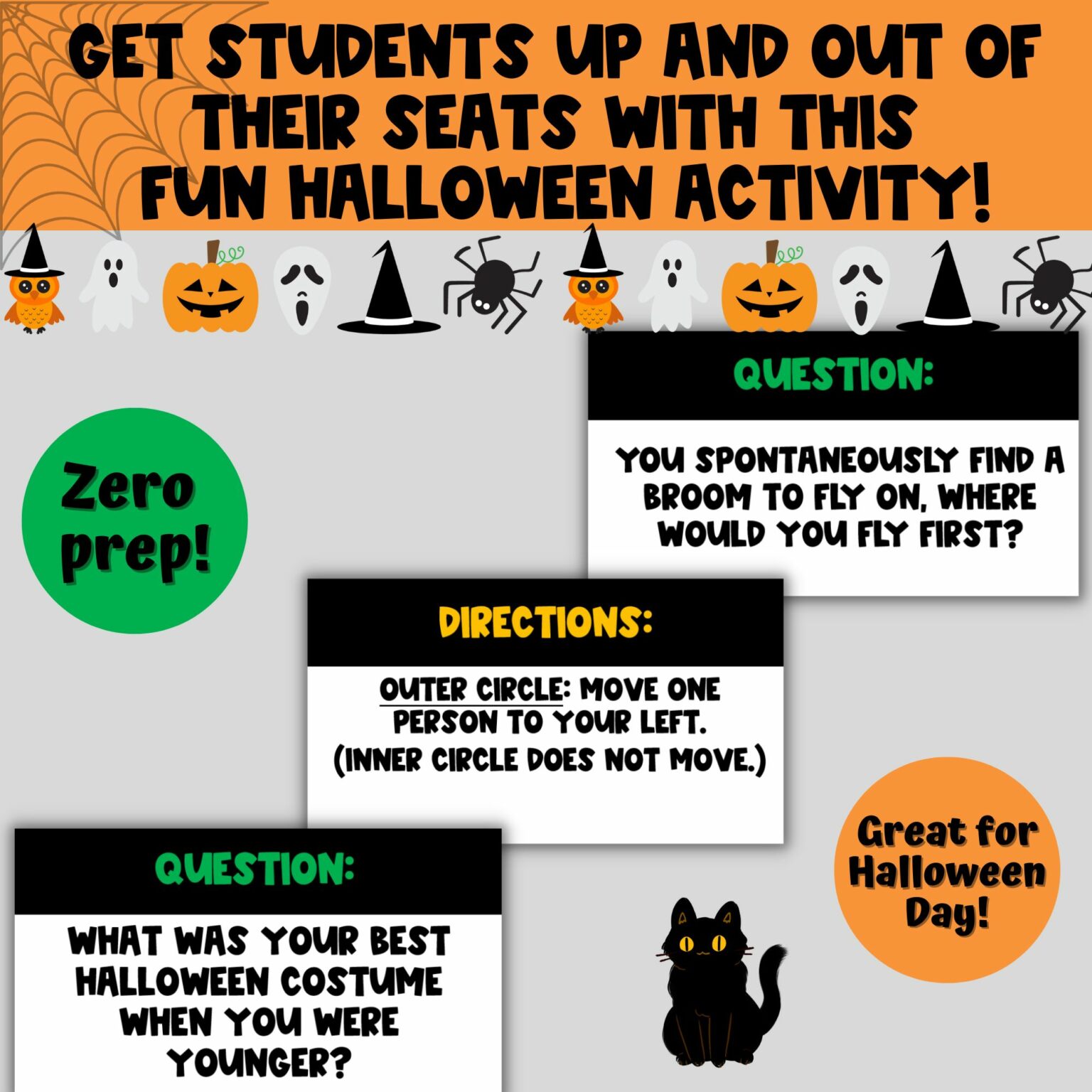 Halloween Brain Break Game; Icebreaker Game - Made By Teachers