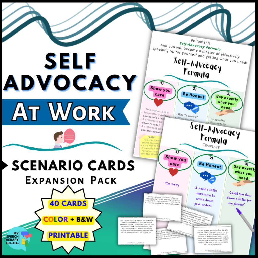 Self-Advocacy At WORK Life Skills Problem Solving Scenarios for Older ...