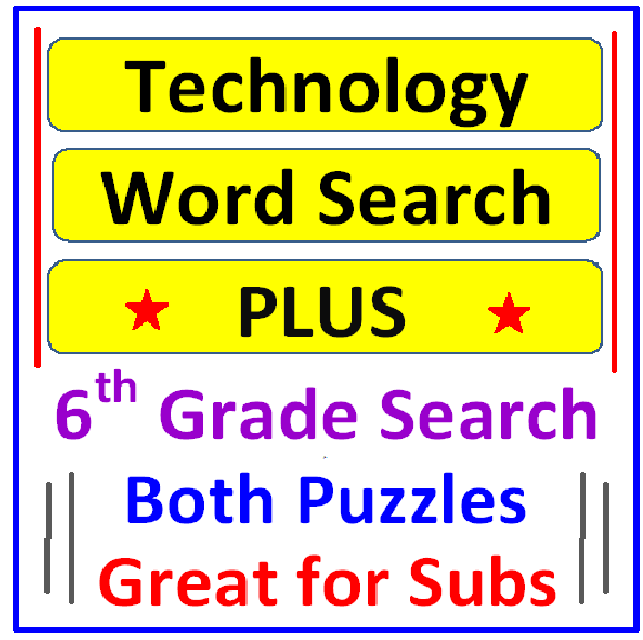 Golf Word Search PLUS Sixth Grade Word Search (2 Puzzles) | Made By ...