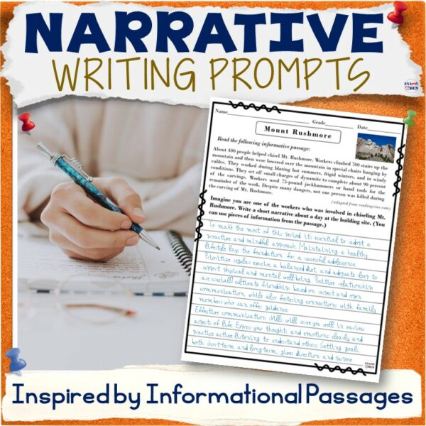 Narrative Writing Prompts Starting From Informational Texts - Print and ...
