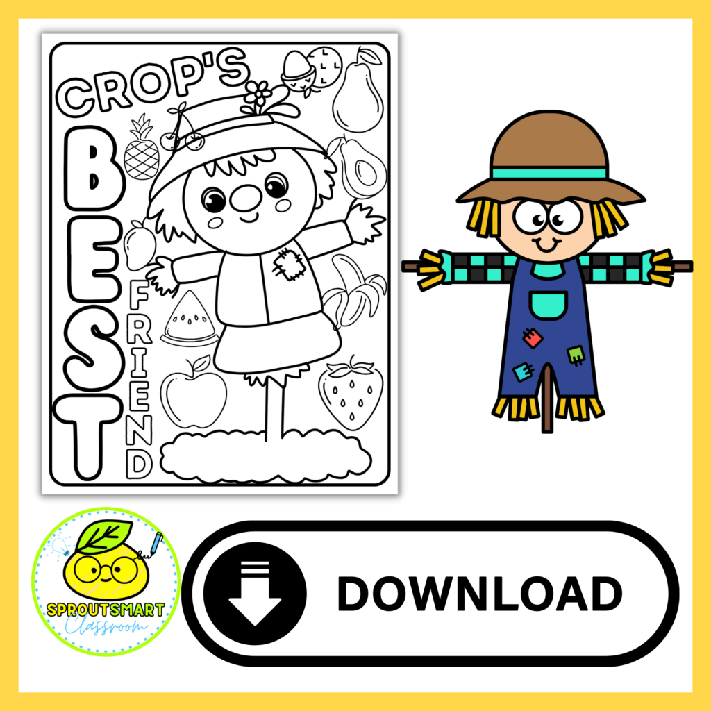 Autumn Scarecrow Coloring Pages | Fall September October Coloring ...