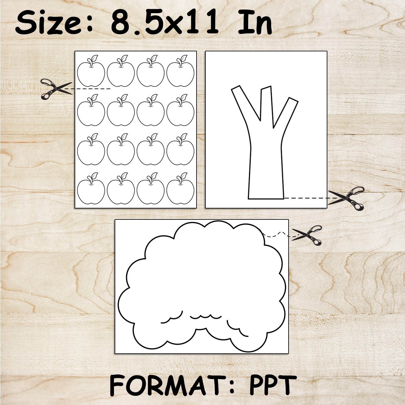 Apple Name Craft Fall Apple Tree Name Craft Fall Bulletin Board Autumn ...