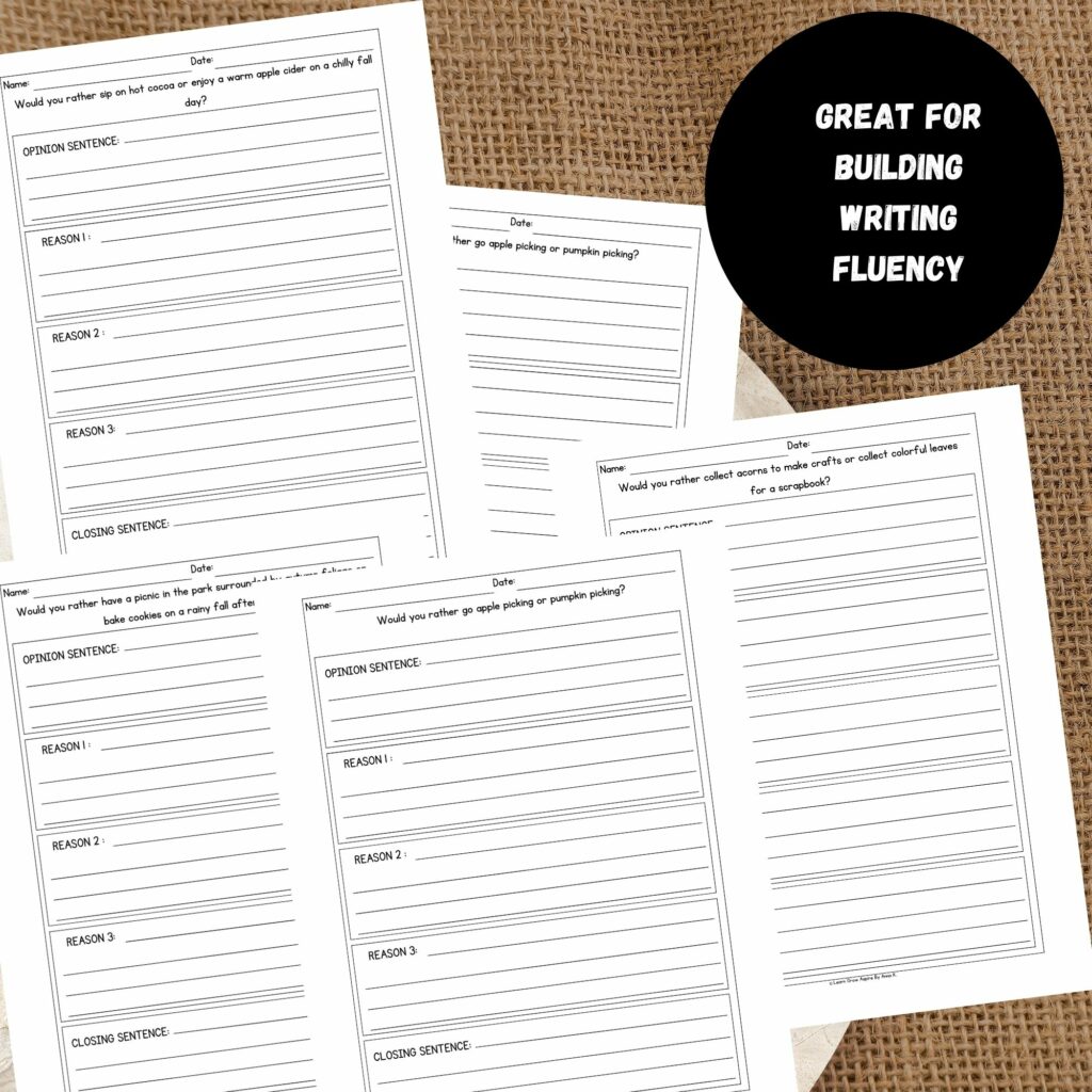 Fall Would You Rather Writing Prompts - Made By Teachers