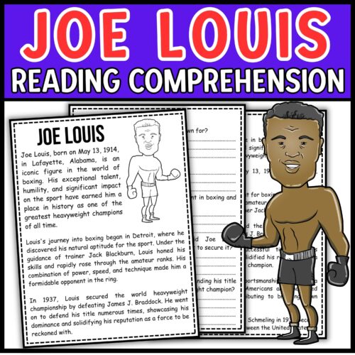 Famous Sports Figures Reading Comprehension Passage & Questions Bundle ...