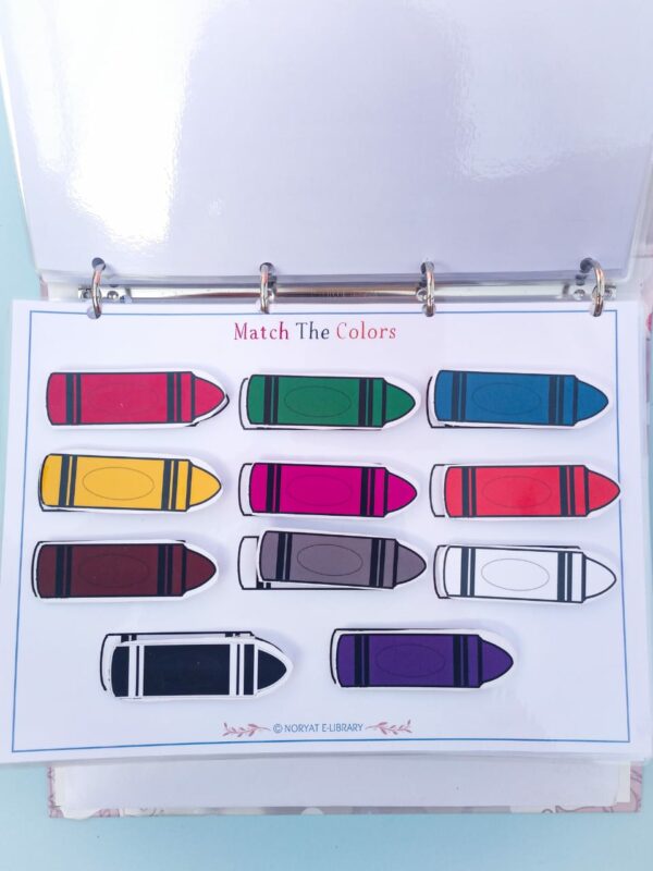 Toddler Busy Book Activity Binder Learning Folder Activities Homeschool ...
