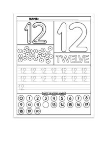 0 to 20, Number Activity Book for Kids, Worksheets and Teaching ...
