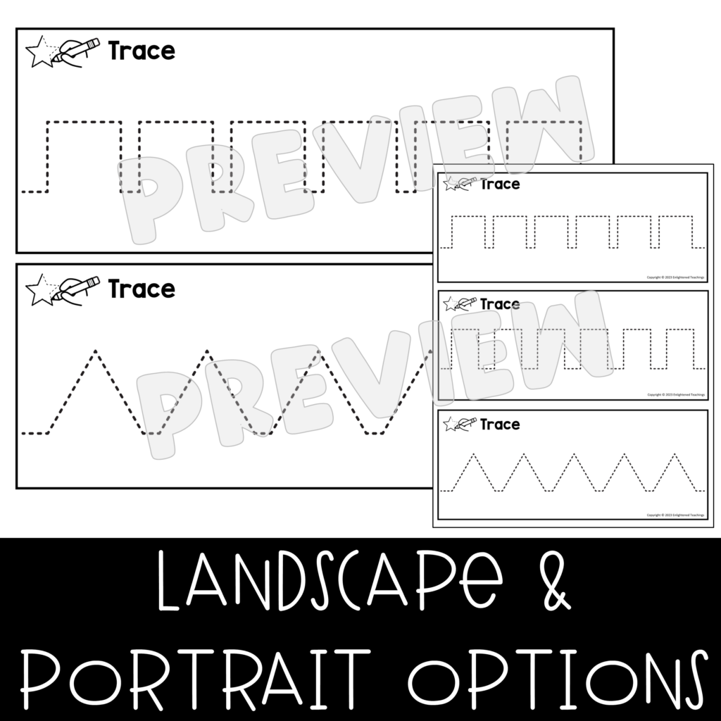 2D Shape Tracing Strips Fine Motor Activity 2D Shape Pre-writing ...