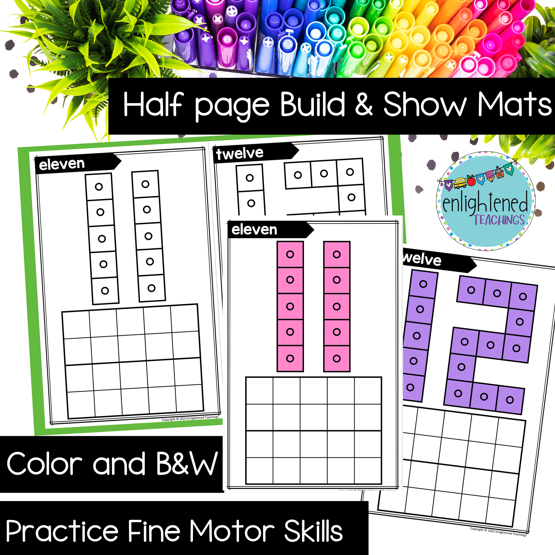 Number Snap Cube Mats to 20 BUNDLE Snap Cube Number Mats to 20 | Made ...