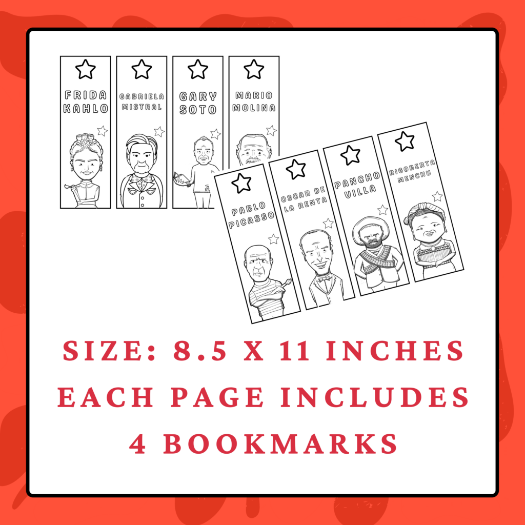 Famous Hispanic Figures - Printable Bookmarks | Hispanic Heritage Month ...
