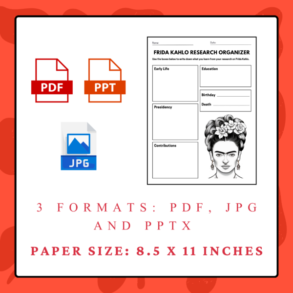 Frida Kahlo - Reading Comprehension Pack | Hispanic Heritage Month ...