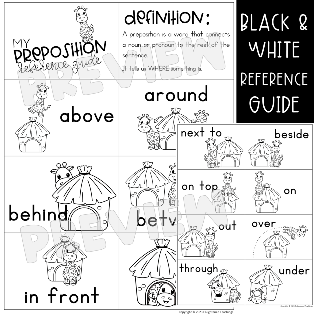 Zoo Prepositions Emergent Reader BUNDLE Zoo Positional Words - Made By ...