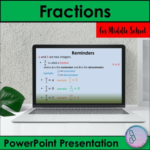 Fractions PowerPoint Presentation Lesson Middle School - Made By Teachers