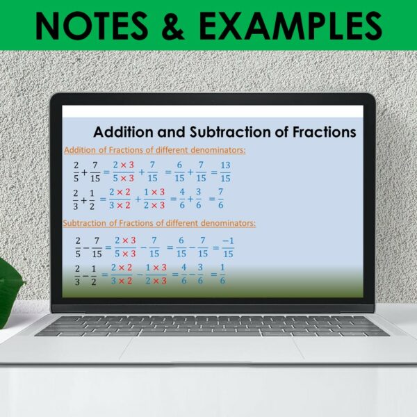 Fractions PowerPoint Presentation Lesson Middle School - Made By Teachers