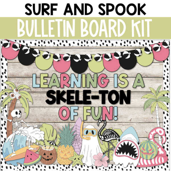 Tropical Halloween Bulletin Board Kit / Beachy Halloween Bulletin Board ...