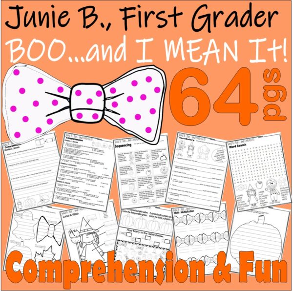 Junie B Jones Boo & I MEAN IT Read Aloud Halloween Comprehension Book ...