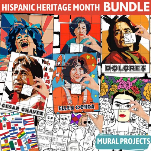 Hispanic Heritage Month Craft Collaborative Posters Mural Projects ...