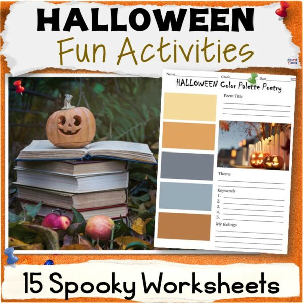 Halloween Fun Activities, Spooky Middle School Worksheets - Print and ...