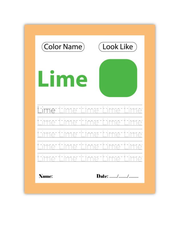 Book of Colors, Learn Colors and Shapes, Printable kids color learning ...